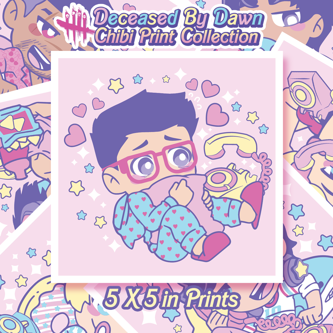 [CLEARANCE] DBD SLEEPOVER CHIBI SURVIVORS 5 X 5 IN PRINTS – Boba ...