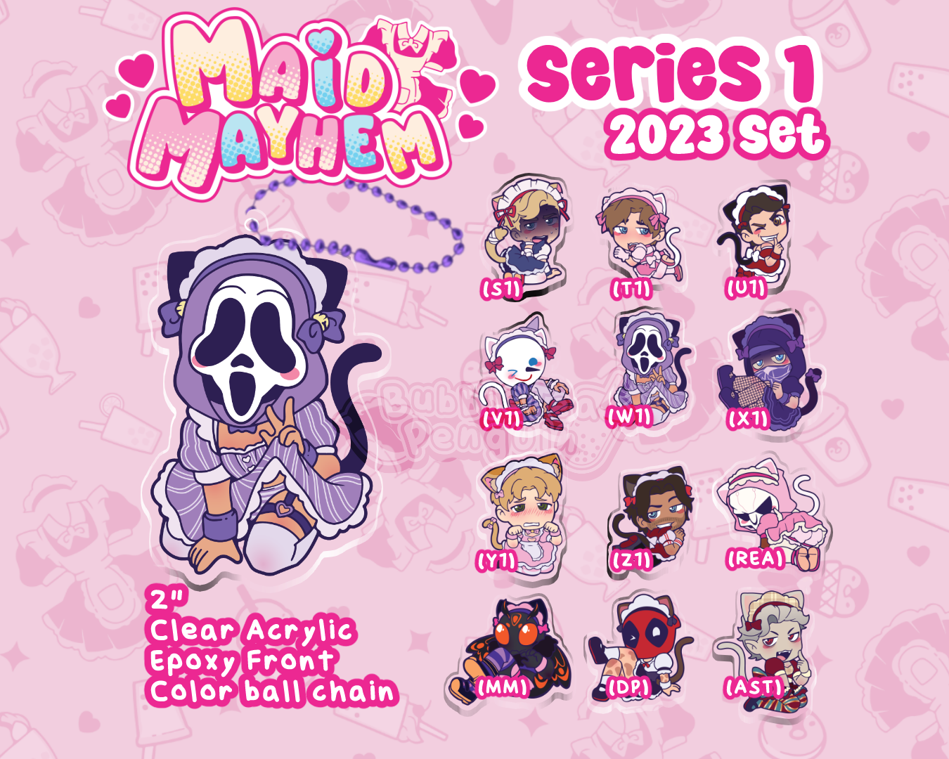MAID MAYHEM 2IN CHARMS [SERIES 1: 2023 SET] – Boba Penguin Shop